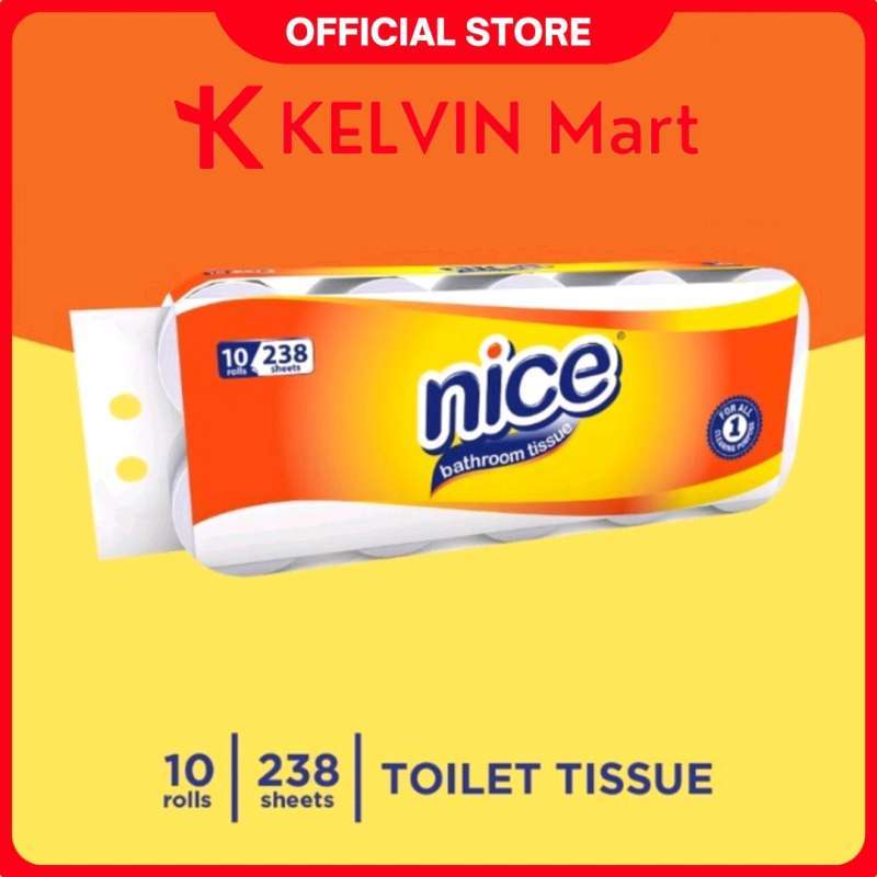 Jual Tisu Roll Nice Toilet Tissue Genuine isi 10 roll | KELVIN Mart di ...