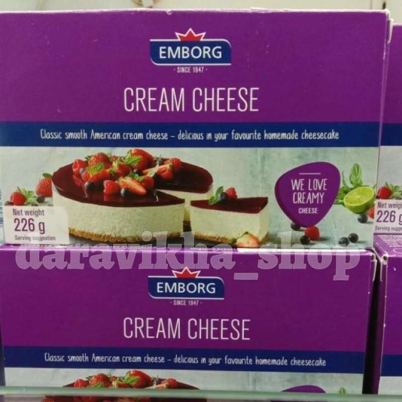 Jual Emborg Cream Cheese 226gr / Krim Keju di Seller Daravikha_shop ...