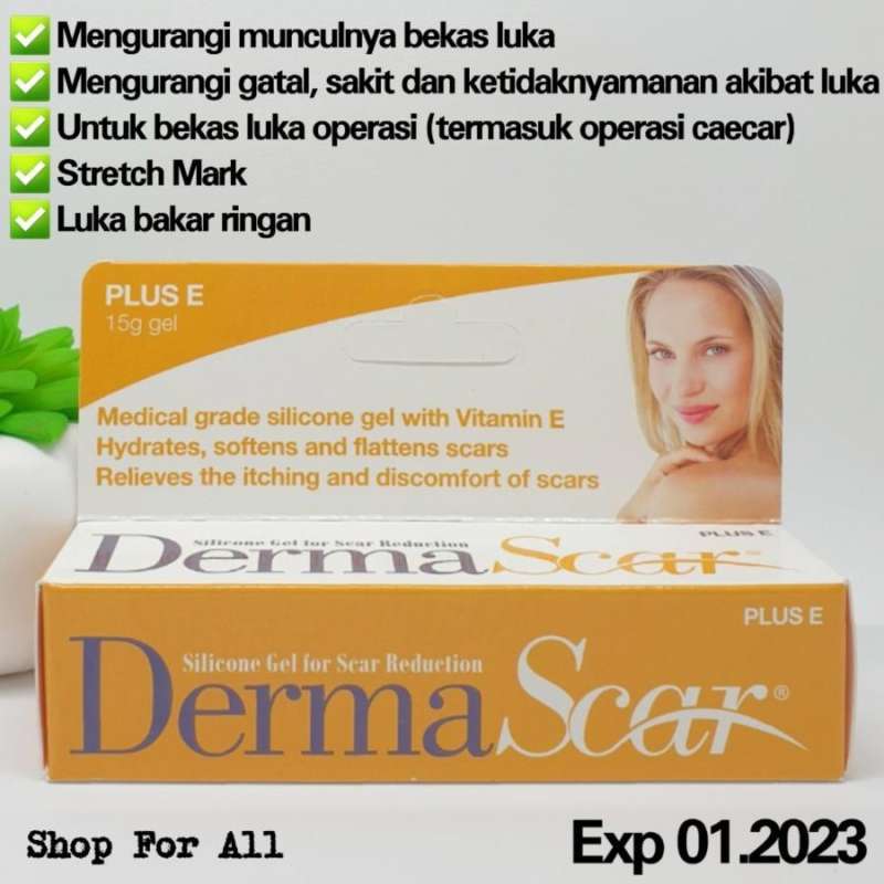 Jual DERMASCAR Plus E Gel 15g (Full Size) - Bekas Luka di Seller Shop ...