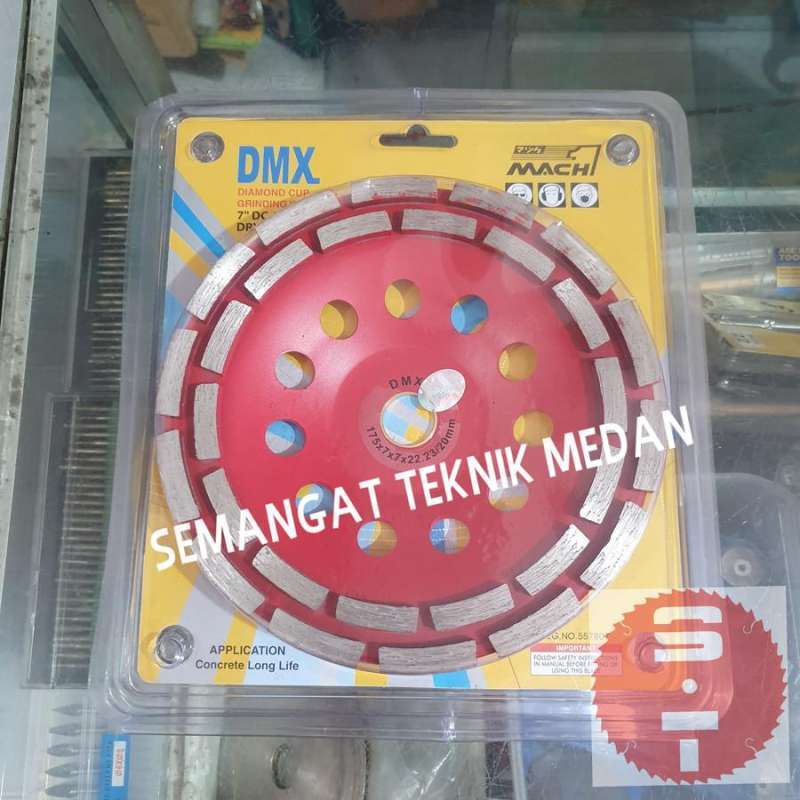 Jual 7 DIAMOND CUP WHEEL GRINDING CUP MATA GERINDA BETON DOUBLE 7 DMX ...