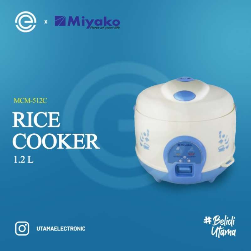 Jual Miyako Rice Cooker 1.2 Liter Mcm-512C di Seller EDOGAWA STORE ...