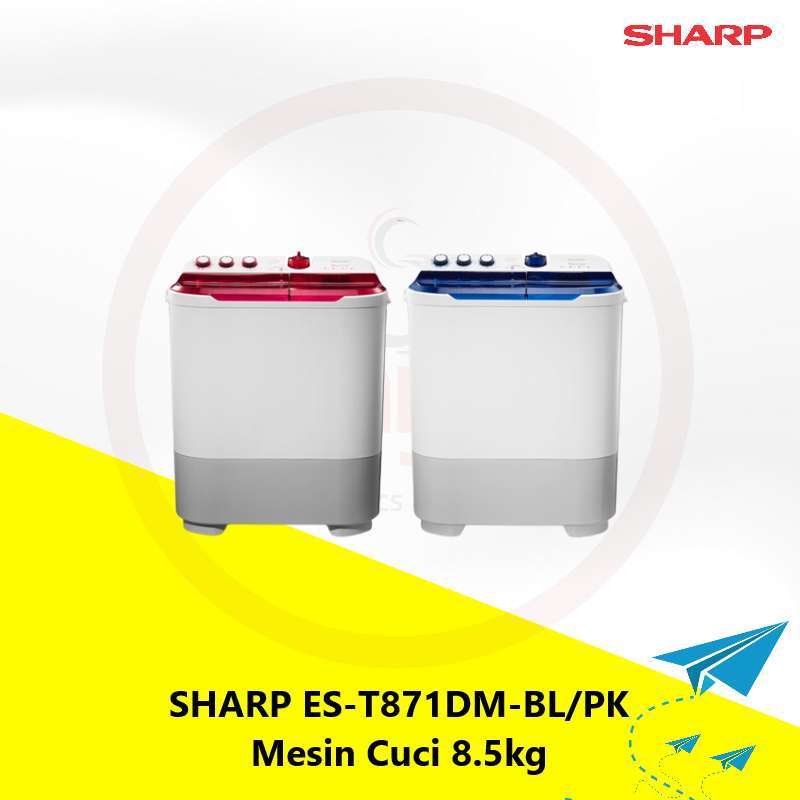 Jual Sharp Es-t871dm-bl/pk Twin Tub Washing Machine [8.5 Kg] Di Seller ...