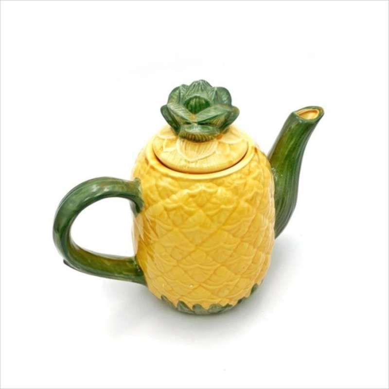 Jual Teko Poci Tea Pot Teapot Teh Kopi Keramik Porselen 3D Nanas ...