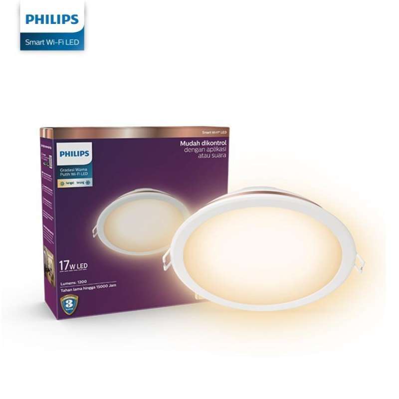 Jual Philips Led Downlight 17w Lampu Smart Wifi Tunable White Wiz 17 ...