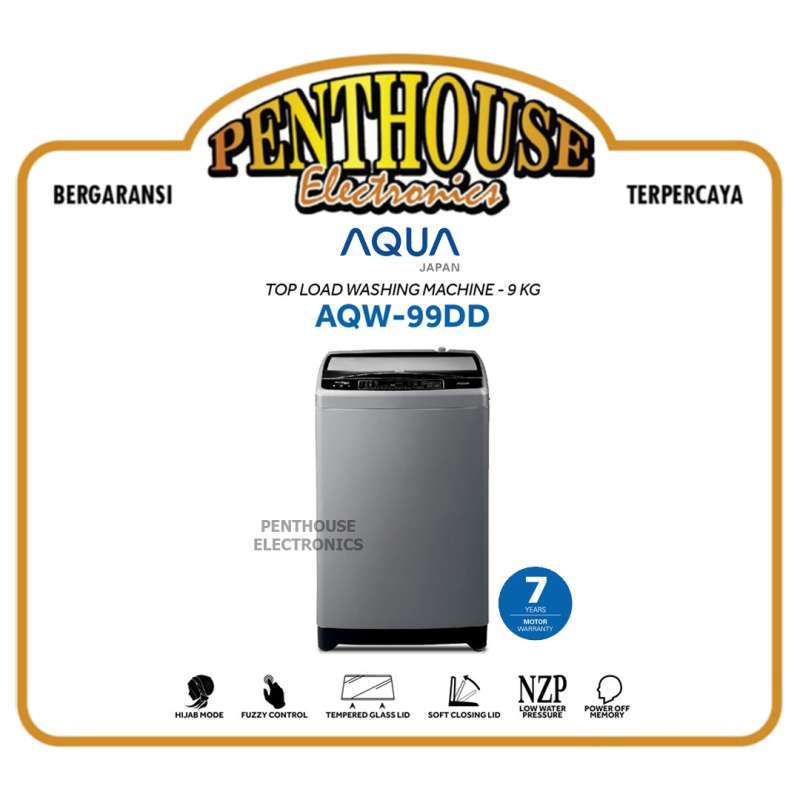 Jual AQUA Mesin Cuci Top Loading 1 Tabung 9 KG AQW-99DD / AQW 99 DD di ...
