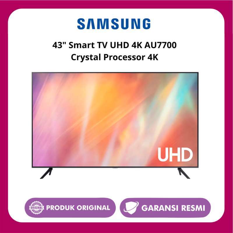 Promo Samsung Smart TV 43 Inch Crystal 4K UHD UA 43AU7700 / UA43AU7700 ...