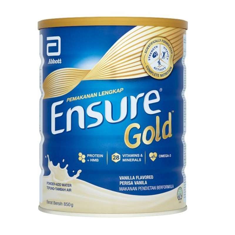 Jual Susu Ensure Gold Vanilla Flavored 850g - Rasa Vanila Di Seller ...
