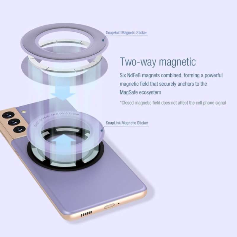 Jual SNAPLINK MAGNETIC STICKER NILLKIN MAGSAFE STICKER IPHONE ANDROID ...