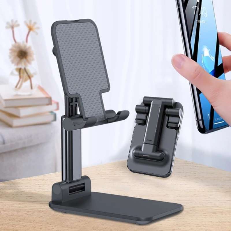 Jual holder meja holder hp folding dekstop stand hp Liftable foldable ...
