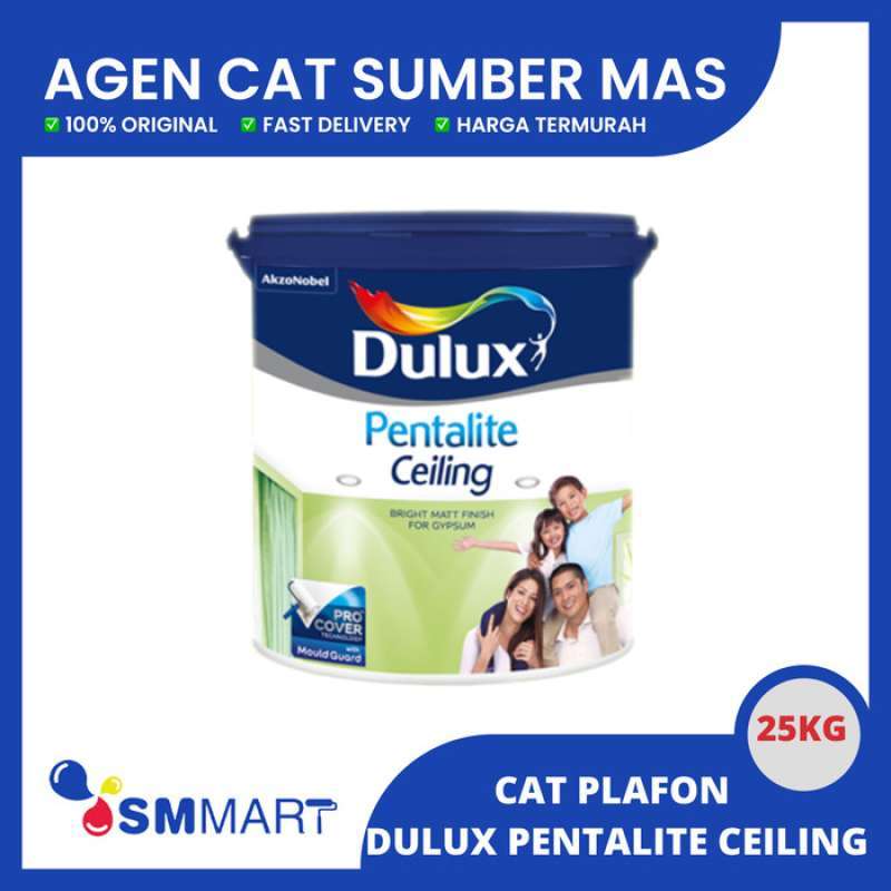 Promo Dulux Pentalite Ceiling / Cat Plafon Putih / Cat Ceiling Putih ...