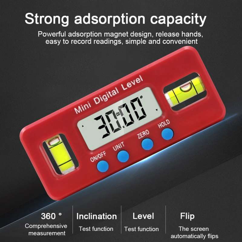 Jual Alat Ukur Sudut Kemiringan / Mini Digital Level / Waterpass Water ...
