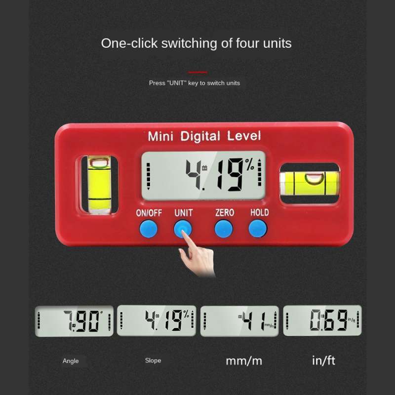 Jual Alat Ukur Sudut Kemiringan / Mini Digital Level / Waterpass Water ...