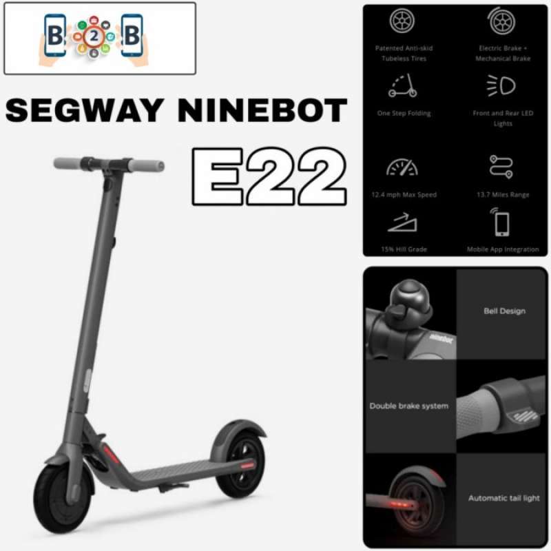 Jual NINEBOT E22 KickScooter - Segway Electric Scooter Kick Scooter di ...