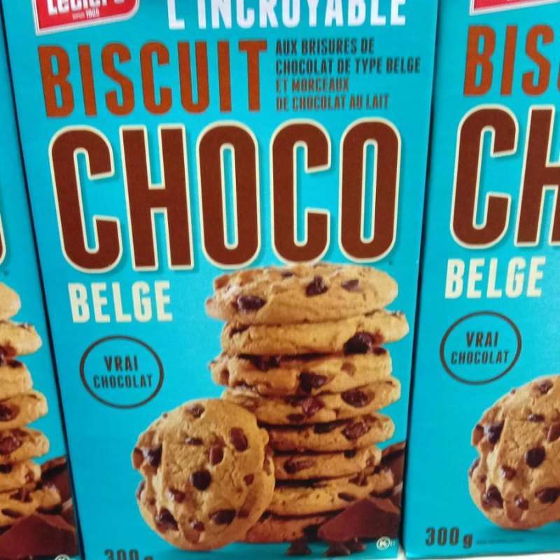 Jual Cookies choco Belgian 300 gr/biskuit coklat Leclerc di Seller ...