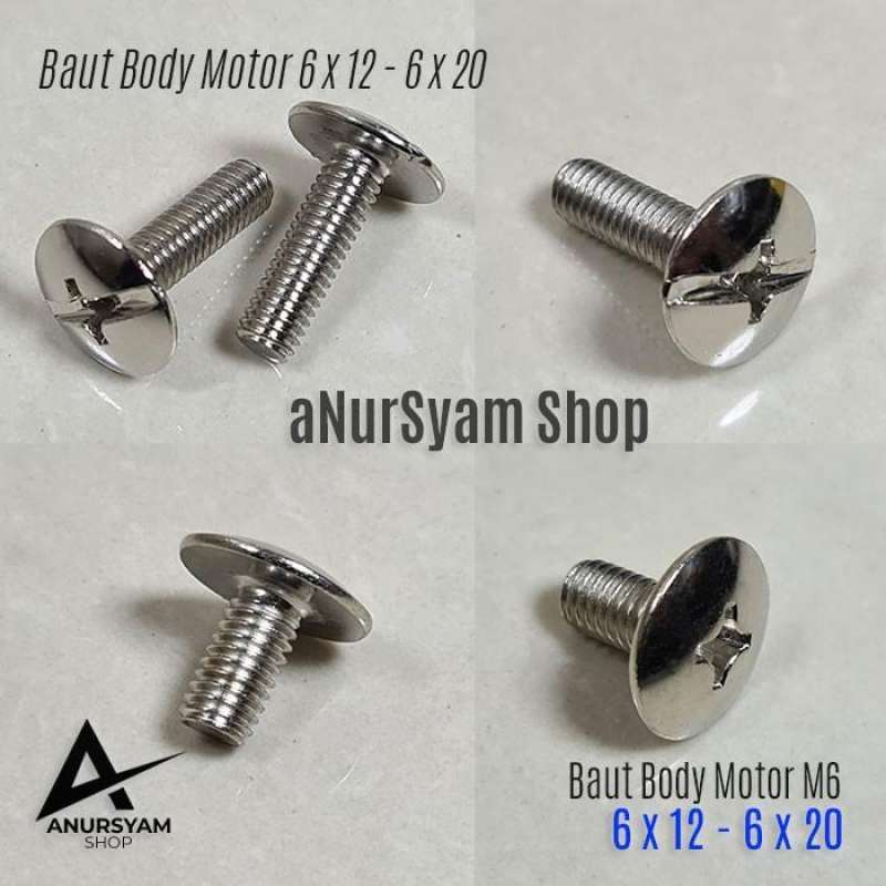 Jual Baut Body Motor M6 / Baut JT M6 / Baut Motor M6 di Seller aNursyam ...