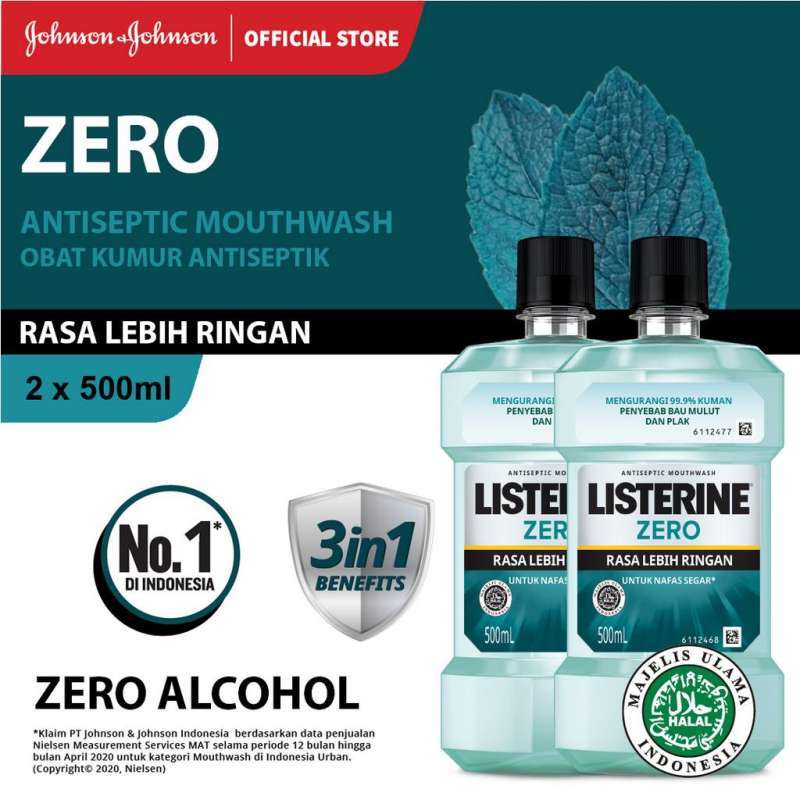 Jual LISTERINE COOL MINT ZERO Antiseptic Mouthwash / Obat Kumur ...
