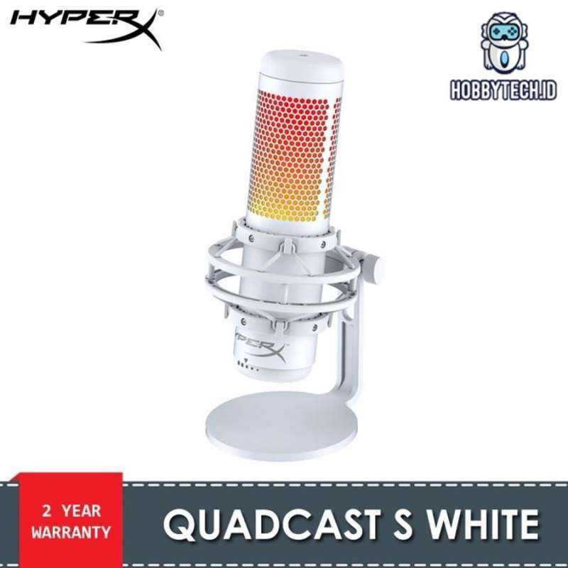 Jual HyperX QuadCast S White RGB USB Condenser Gaming Microphone ...