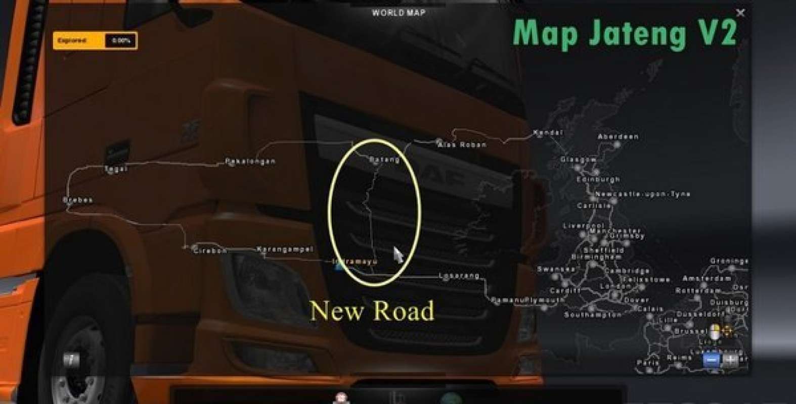 Jual Game Euro Truck Simulator 2 Ets2 1.30 Map Jawa Tengah Jateng V2 Di ...