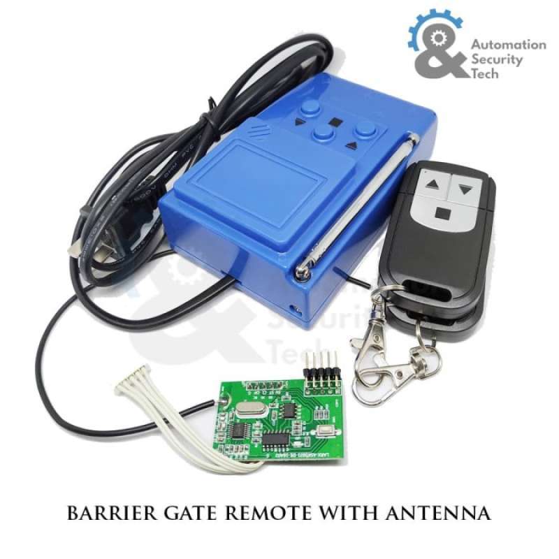 Jual Barrier Gate Palang Parkir Remote Dengan Antenna Dan 2 Transmitter ...