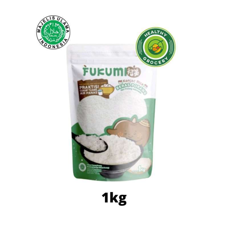 Jual Fukumi Beras Porang Konjac Rice Pouch 1kg Di Seller Healthygrocery ...