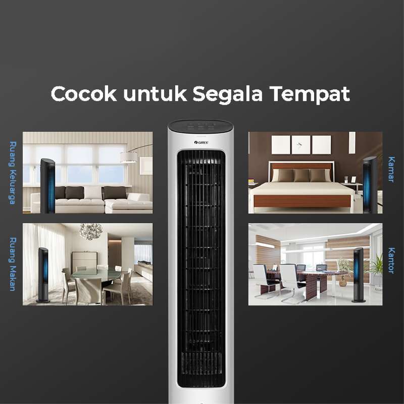 Promo Gree Tower Fan Air Cooler-kapasitas 4 Liter Model Gta-acool4/fta ...