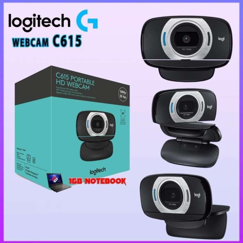 Promo Web Cam Logitech 1080P C615 Windows Mac 30 Fps Hd Portable ...