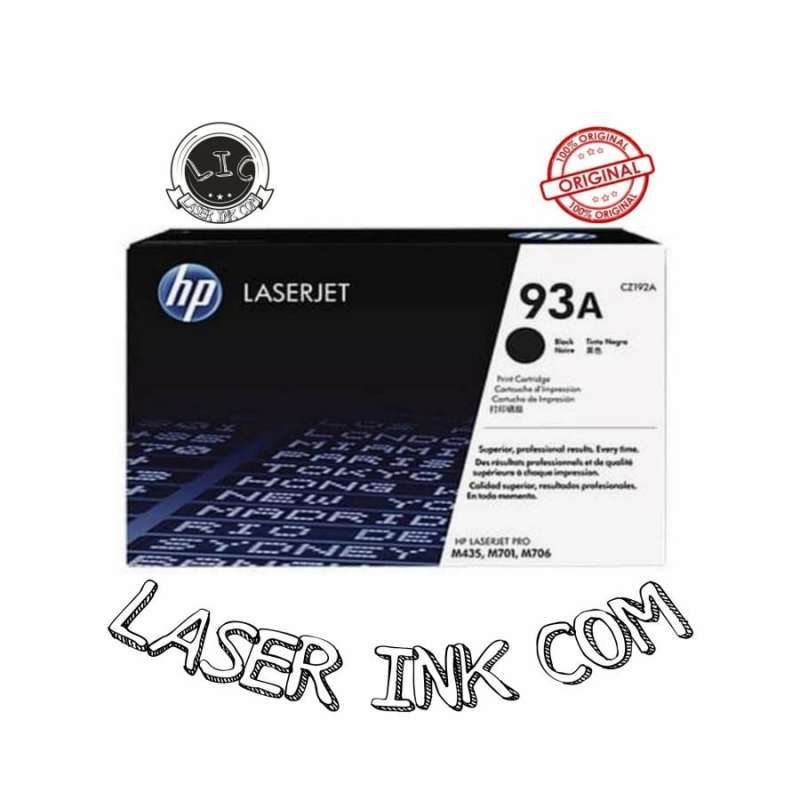 Jual Toner HP Laserjet 93A Black Cz192A Original di Seller www.Laser ...