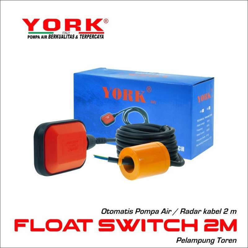 Jual Float Switch YORK 2 meter Pelampung Tandon Toren Otomatis Pompa ...