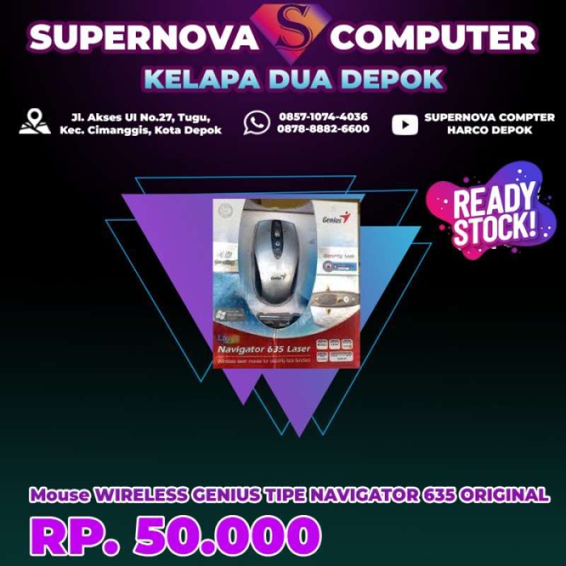 Jual Mouse Wireless Genius Tipe Navigator 635 Original di Seller Meena ...