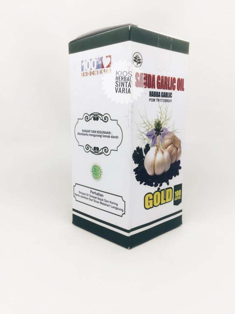 Jual Harba Garlic Oil Gold 100 Kapsul,bawang Putih,obat Kolestrol ...