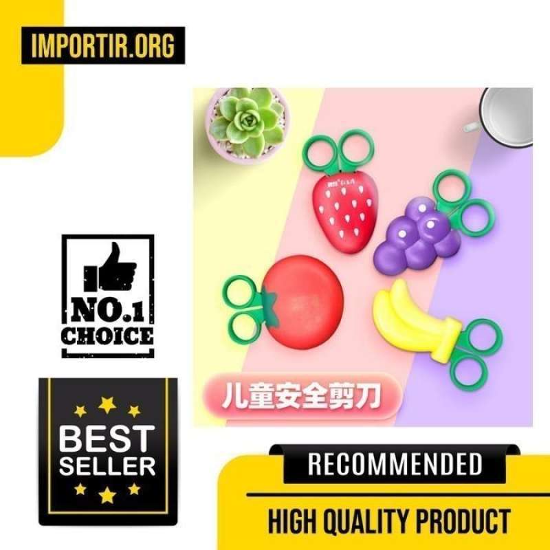 Jual Gunting Kecil Magnetik Bentuk Buah untuk Anak-anak - PISANG di ...