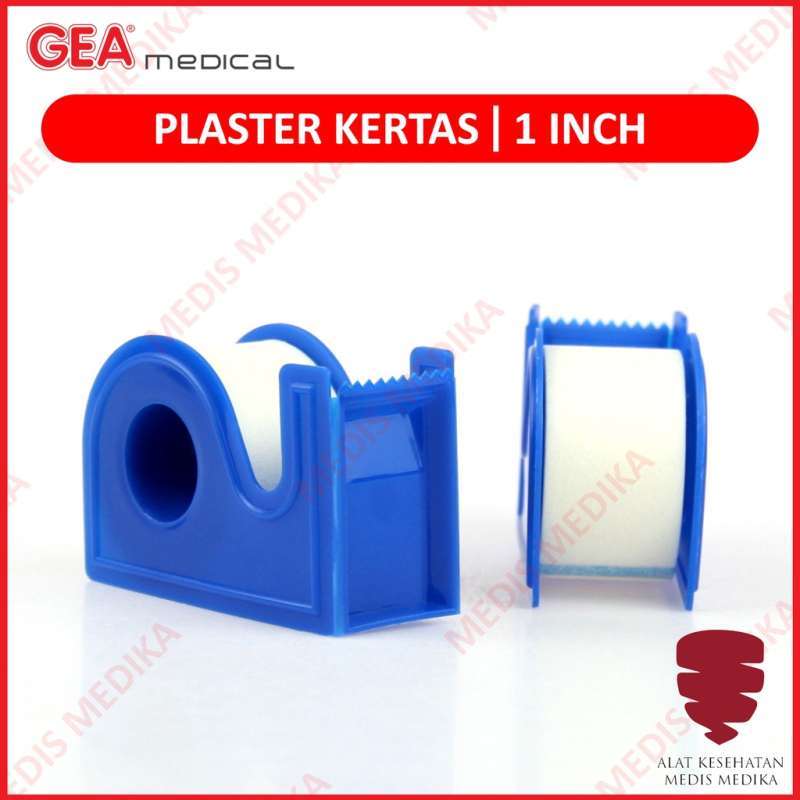 Jual Plaster Non Woven with Dispenser 1 Inch Tape Micropore Paper ...