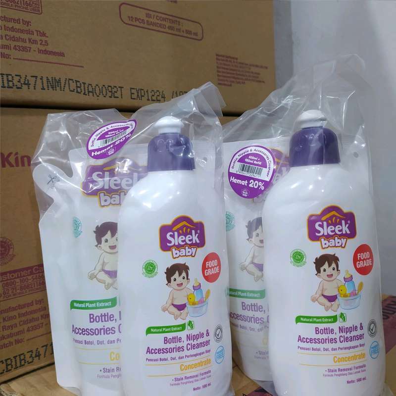 Jual Sleek Nipple Cleanser 450+500ml Banded di Seller Toko Susu Hepi ...