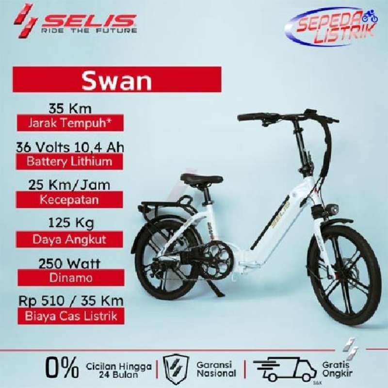 Jual Sepeda Listrik Selis Swan di Seller Sepeda Listrik Tangerang ...