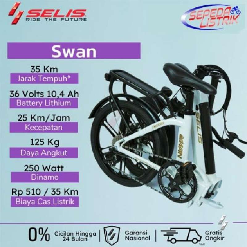 Jual Sepeda Listrik Selis Swan di Seller Sepeda Listrik Tangerang ...