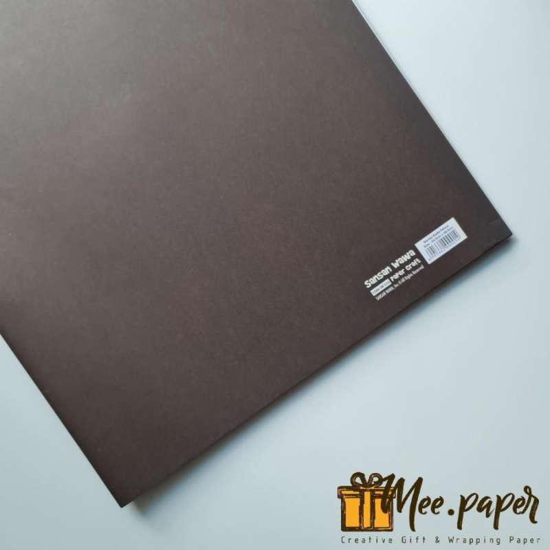 Jual Kertas Kado Sansan Wawa Motif Polos Coklat Tua Bungkus Wrapping Paper Di Seller Meepaper
