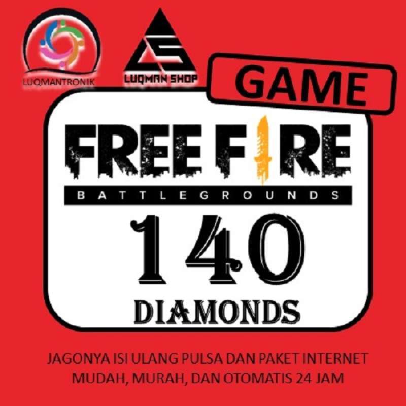 Promo GARENA Free Fire Diamond voucher 140 dm [Top Up Via ID] Diskon 7% ...