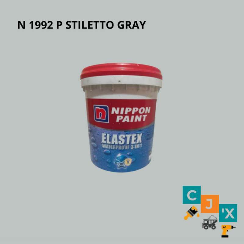 Promo Stiletto Gray Tinting - Nippon Paint Elastex Waterproof 3-In-1 ...