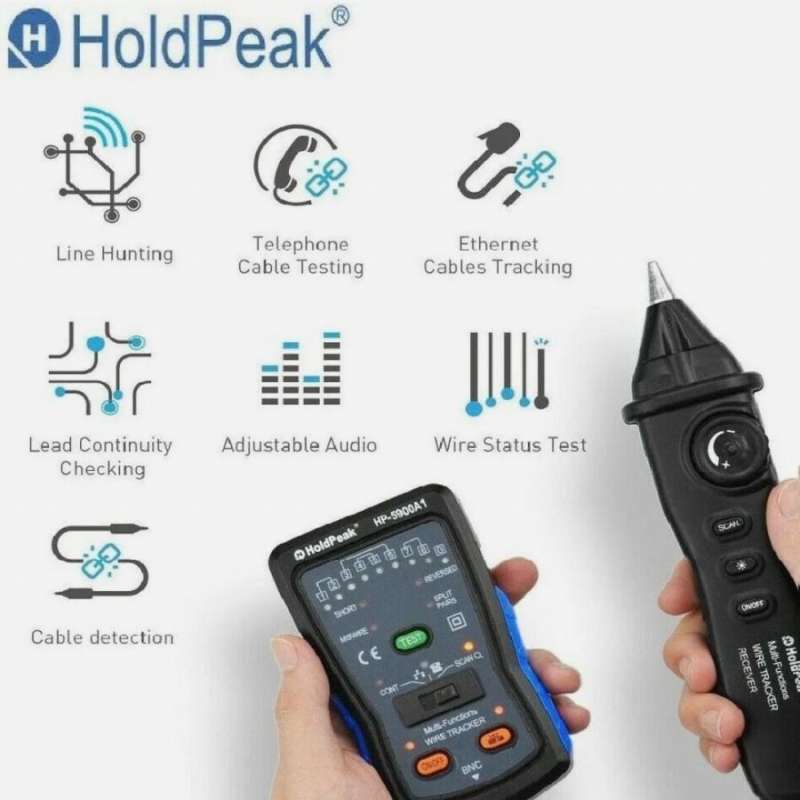Jual Handheld Network Cable Tester Kit RJ45 RJ11 Telephone/Phone Wire ...