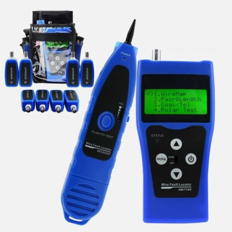 Jual Network Cable Tester Wire Ethernet LAN Tracker Phone with 8 Remote ...
