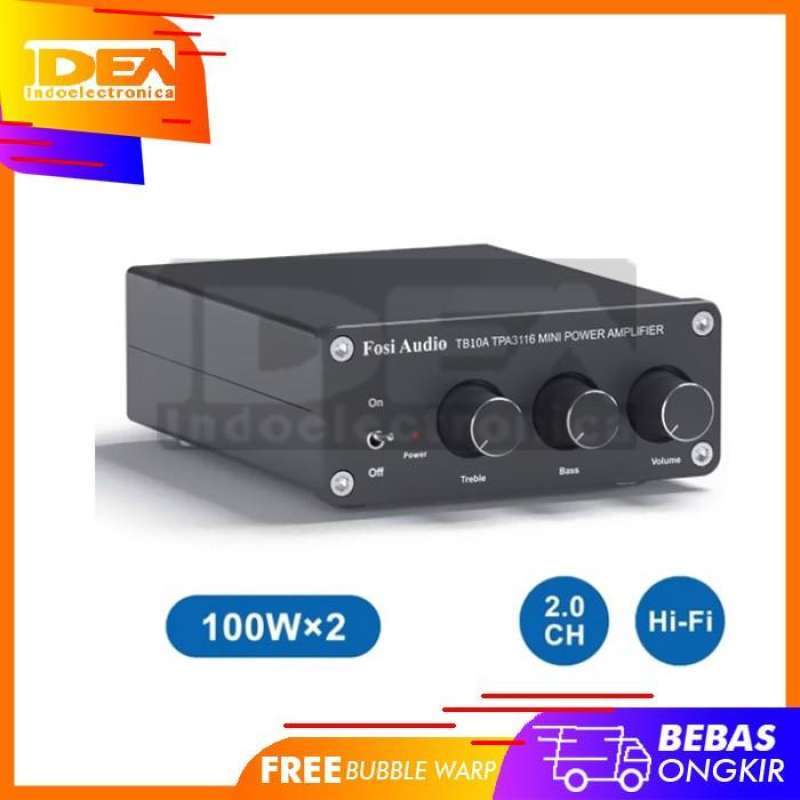 Jual Audio Hi-Fi Class D Integrated Amp 2x100W - TB10A - Black di ...