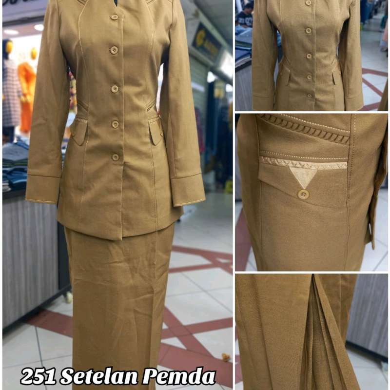 Jual Stelan Seragam Pemda Baju Seragam PNS Wanita Terbaru di Seller ...