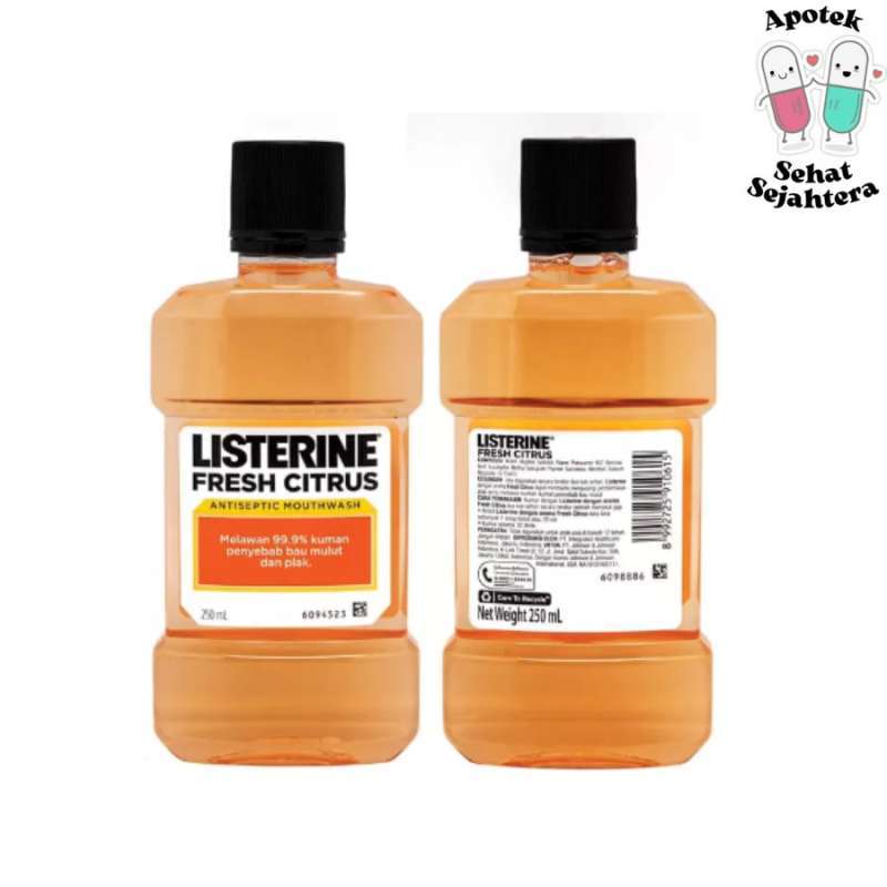 Jual Listerine Mouthwash Antiseptic Citrus Botol 250 Ml Di Seller ...