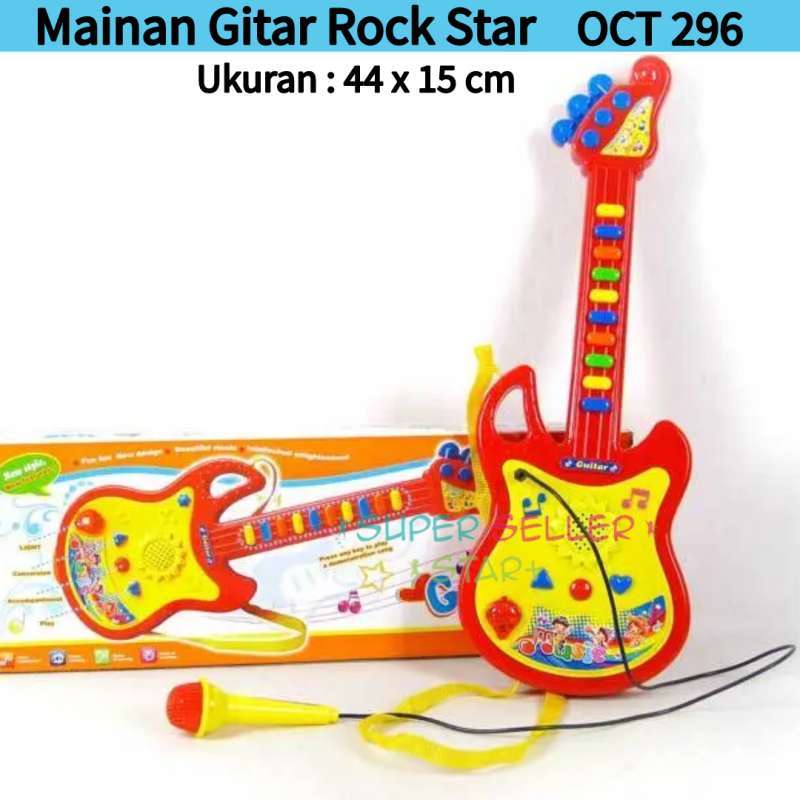 Promo Mainan Anak Alat Musik Gitar & Piano Ada Musik & Lampu OCT296 ...