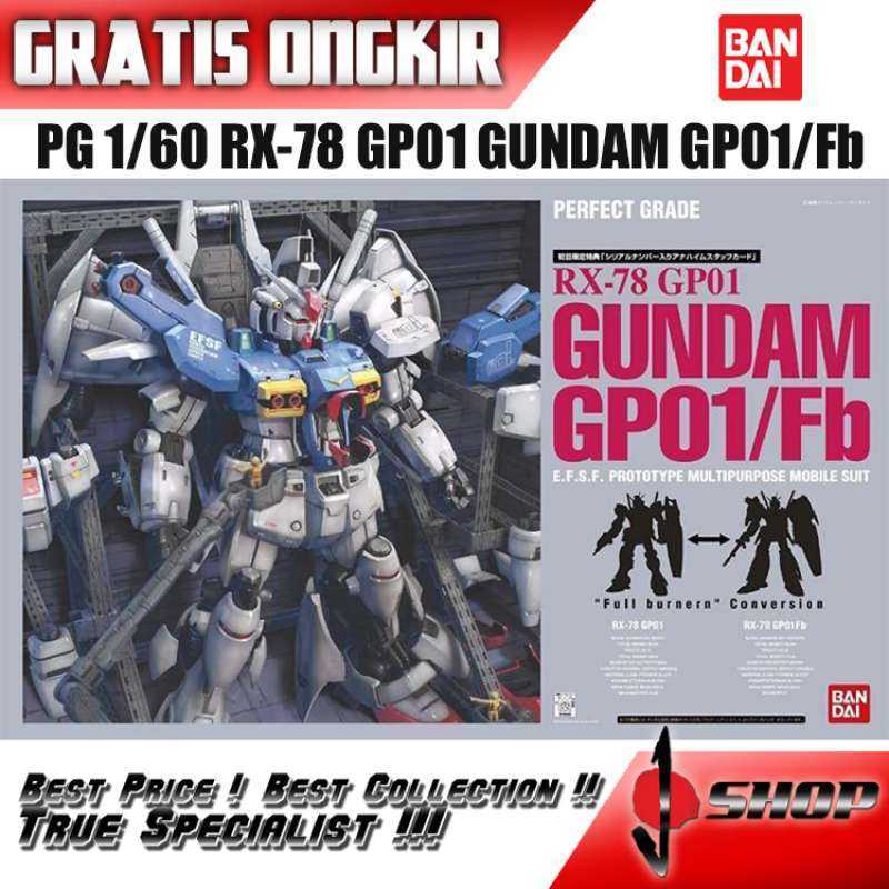 Jual PG 1/60 GUNDAM GP01 / GP 01 / GP01FB ZEPHYRANTHES FULL BURNERN di ...