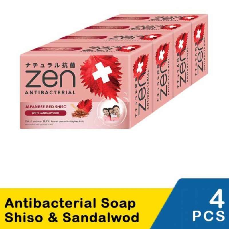 Jual Zen Anti Bacterial Body Soap Shiso & Sandalwood 4 X 70 Gram Di ...