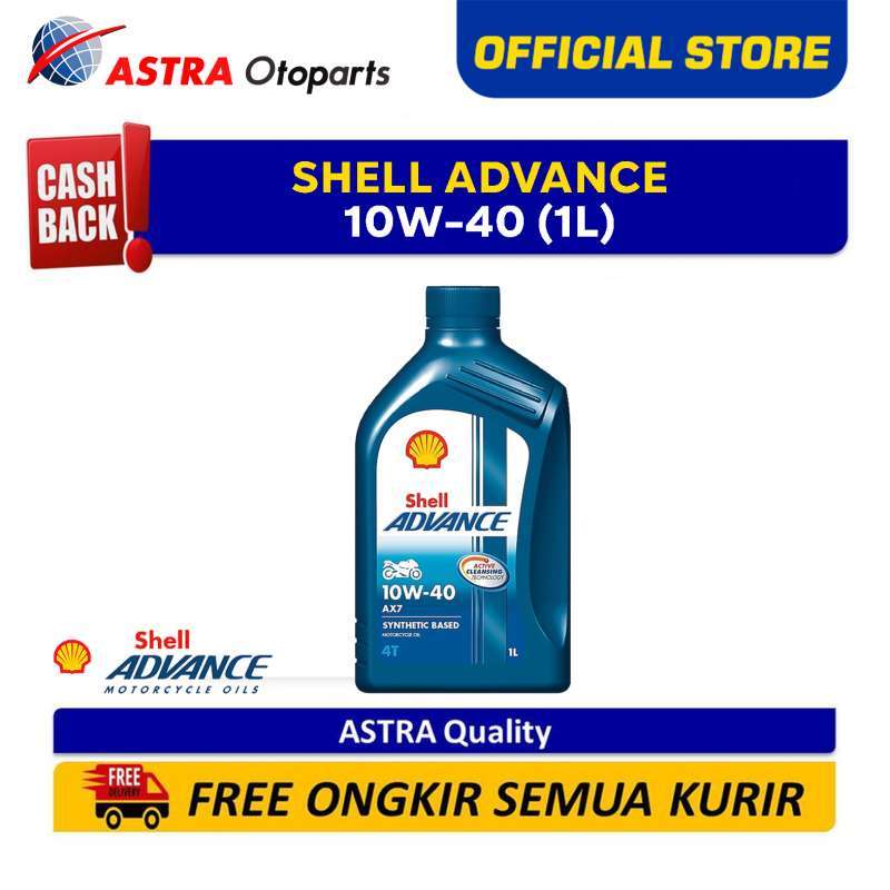 Promo Shell Advance Ax7 1 Liter (550062460) Diskon 10% Di Seller Astra ...