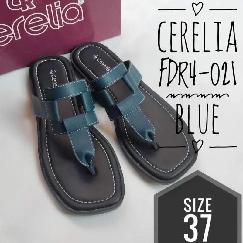 Jual Sandal Jepit Wanita Original Cerelia Brand Ramayana Fdr4-021 Blue ...