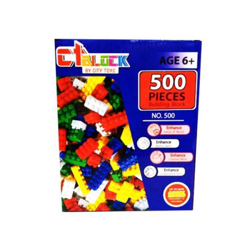 Promo Mainan Edukasi Anak Susun Balok Menyusun Block Blok 500 Pieces ...