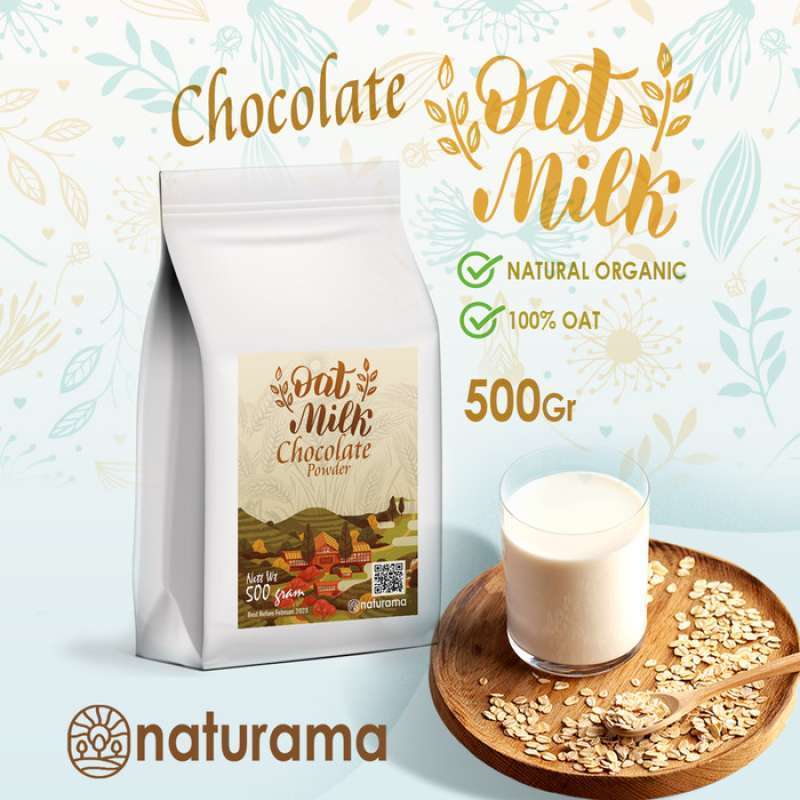 Promo Oat Milk Powder Chocolate 500 Gram Bubuk Oat Organik Rasa Coklat Diskon 15% Di Seller ...